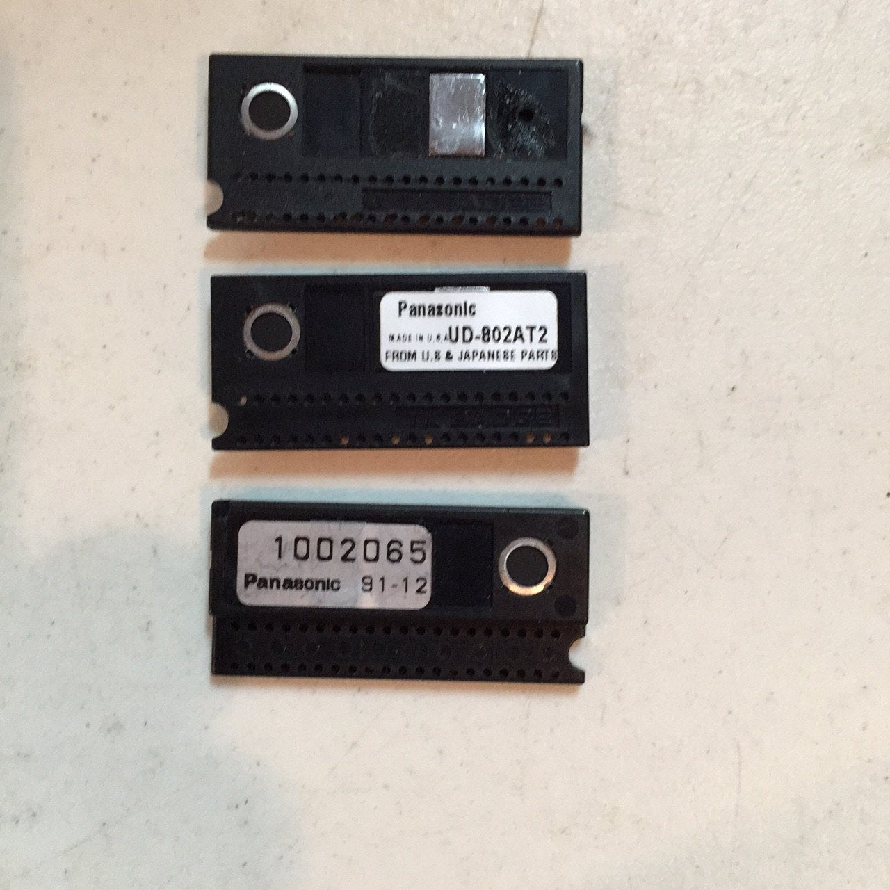 Panasonic UD-802AT2 dosimeters (thinner plastic over E2 than ...